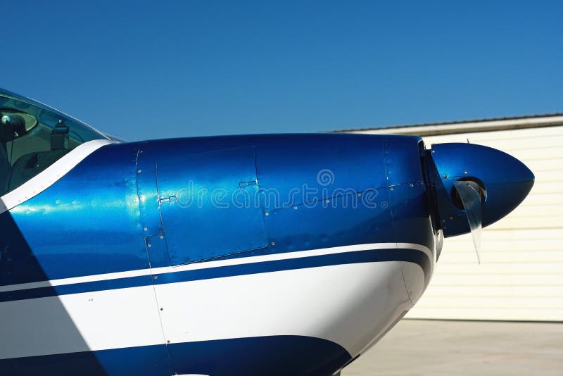 Nose of small airplane stock photo. Image of airworthy - 15465174