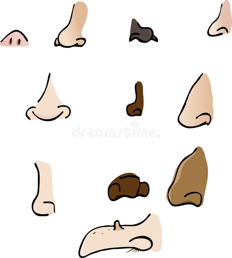 Cartoon noses stock vector. Illustration of costume, drawing - 22156987