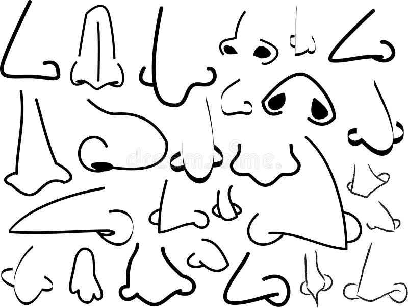 Cartoon noses stock vector. Illustration of costume, drawing - 22156987