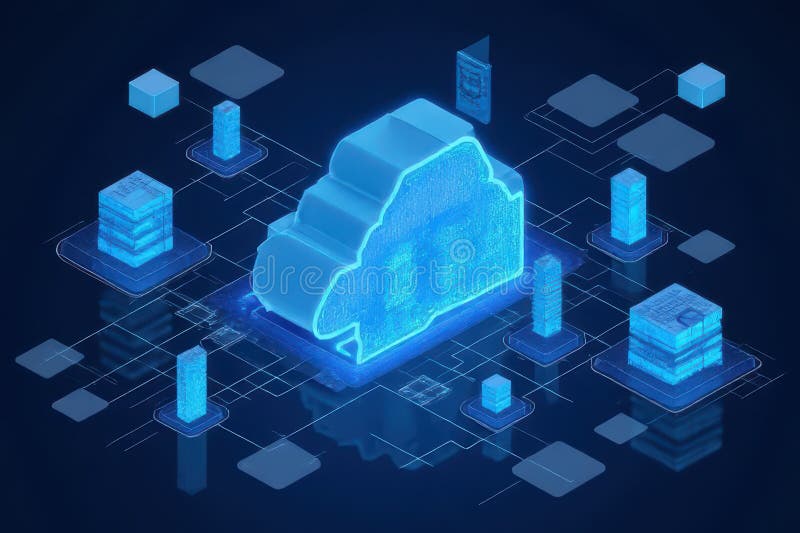 NoSQL Hosting Solutions in Action Stock Illustration - Illustration of ...