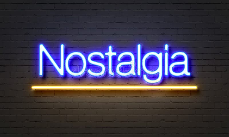 Nostalgia neon light icon stock vector. Illustration of existential ...
