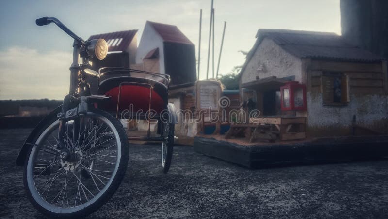 Nostalgia rickshaw old stock photo. Image of rickshaw - 347171016