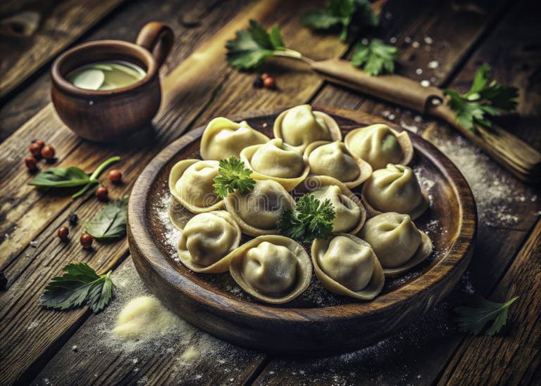 Nostalgia for a Soviet Kitchen Uncooked Pelmeni Dumplings Ready for a ...