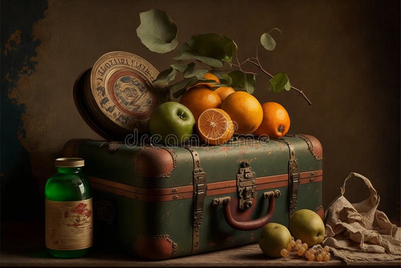 Nostalgic Antique Vintage Still Life with Old Vintage Objects. Ai ...