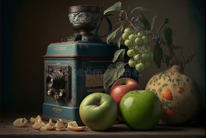 Nostalgic Antique Vintage Still Life with Old Vintage Objects. Ai ...
