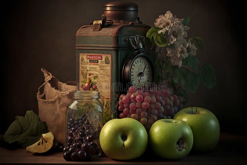 Nostalgic Antique Vintage Still Life with Old Vintage Objects. Ai ...