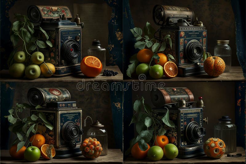 Nostalgic Antique Vintage Still Life with Old Vintage Objects. Ai ...