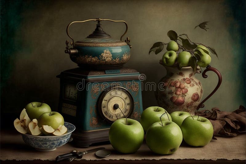 Nostalgic Antique Vintage Still Life with Old Vintage Objects. Ai ...