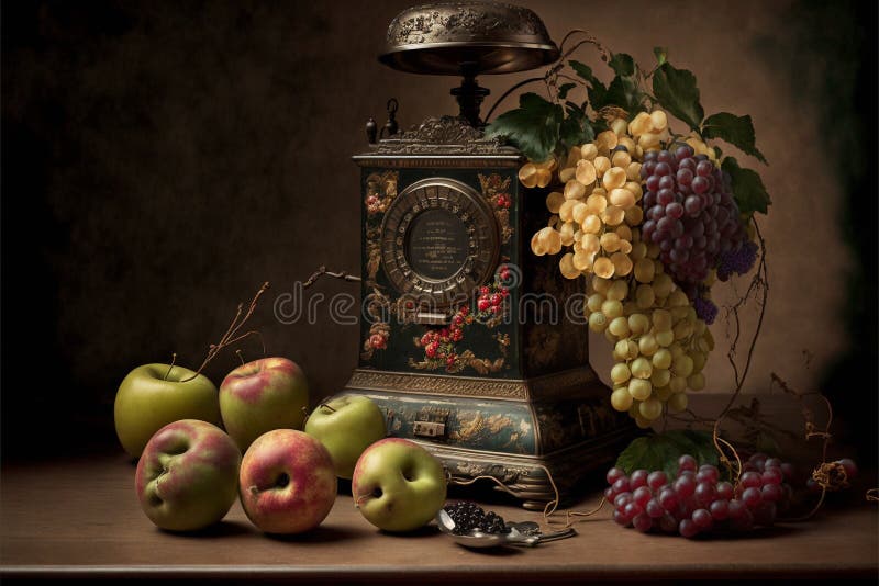 Nostalgic Antique Vintage Still Life with Old Vintage Objects. Ai ...
