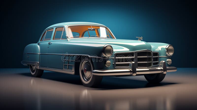 Nostalgic Automotive Classic Vintage Car Stock Illustration ...