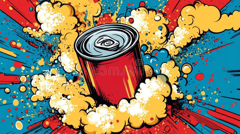 A Nostalgic Beverage Package with a Nostalgic Pop Art Design and ...