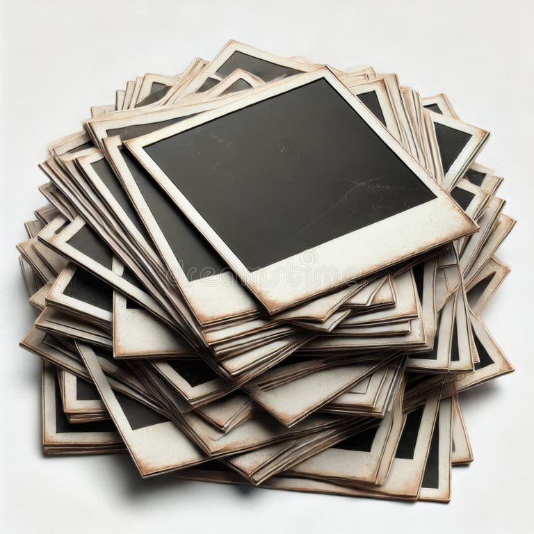 Nostalgic Collection of Blank Vintage Instant Photo Frames for Creative ...