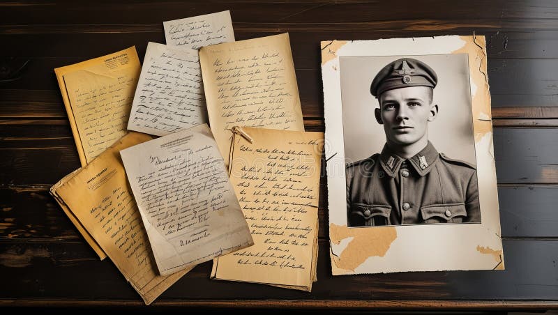 Nostalgic Collection of Handwritten Letters and Old Photo Stock ... Nostalgic Collection of Handwritten Letters and Old Photo Stock ...