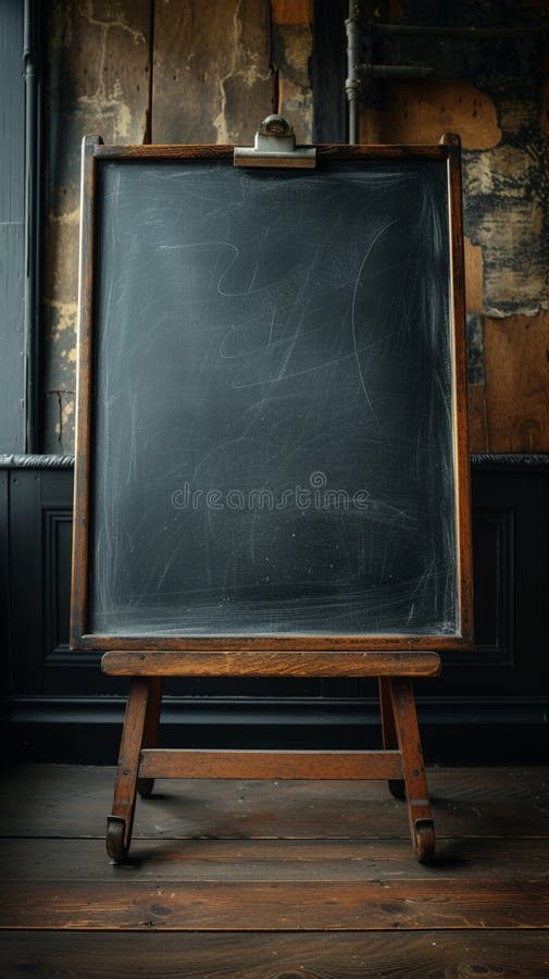 Nostalgic Education Setting Vintage Blackboard or School Slate Backdrop ...