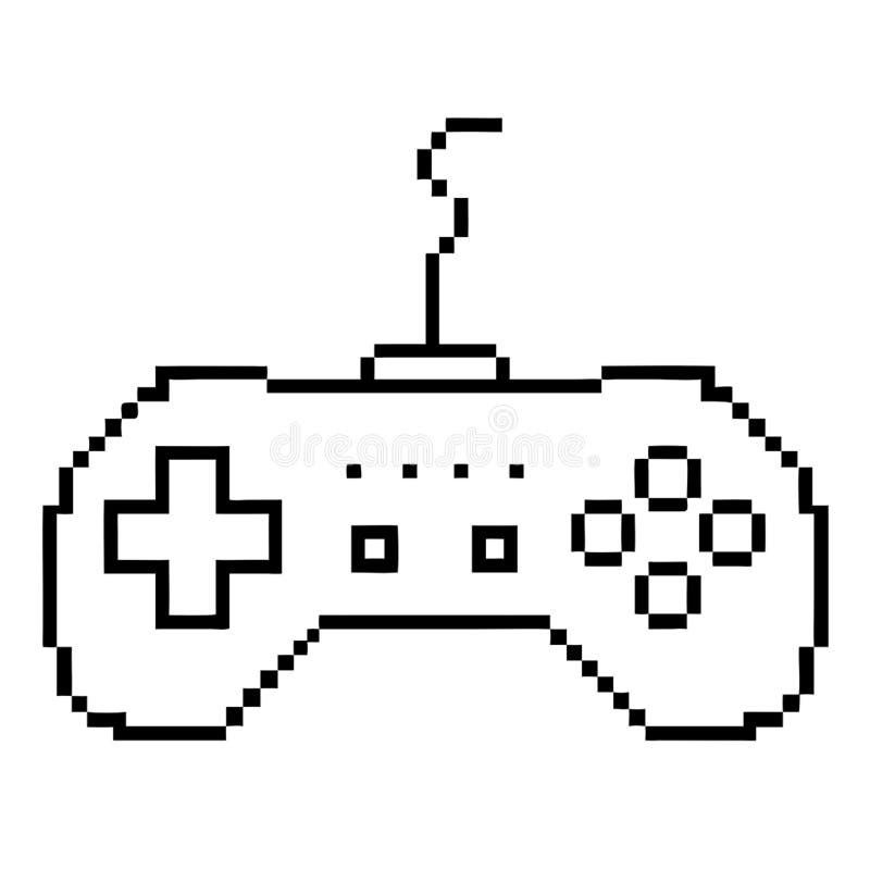 Retro Game Controller in Pixel Art, Evoking Classic Gaming Nostalgia ...