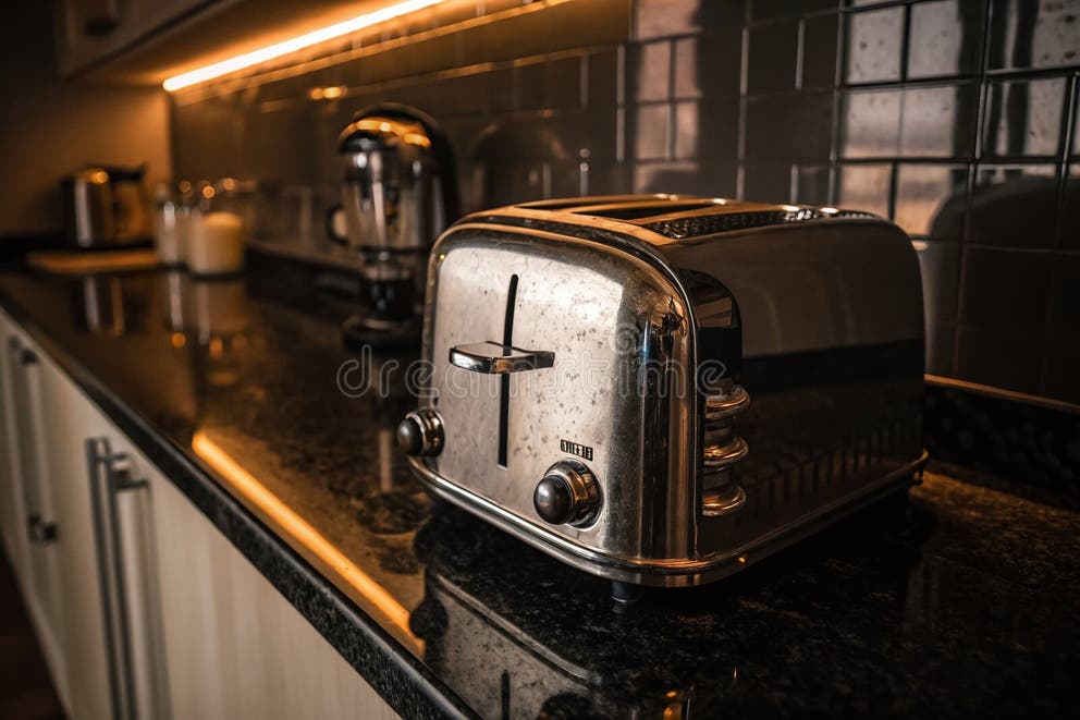 A Nostalgic Glimpse into the Past Vintage Retro Toaster in a Soft ...