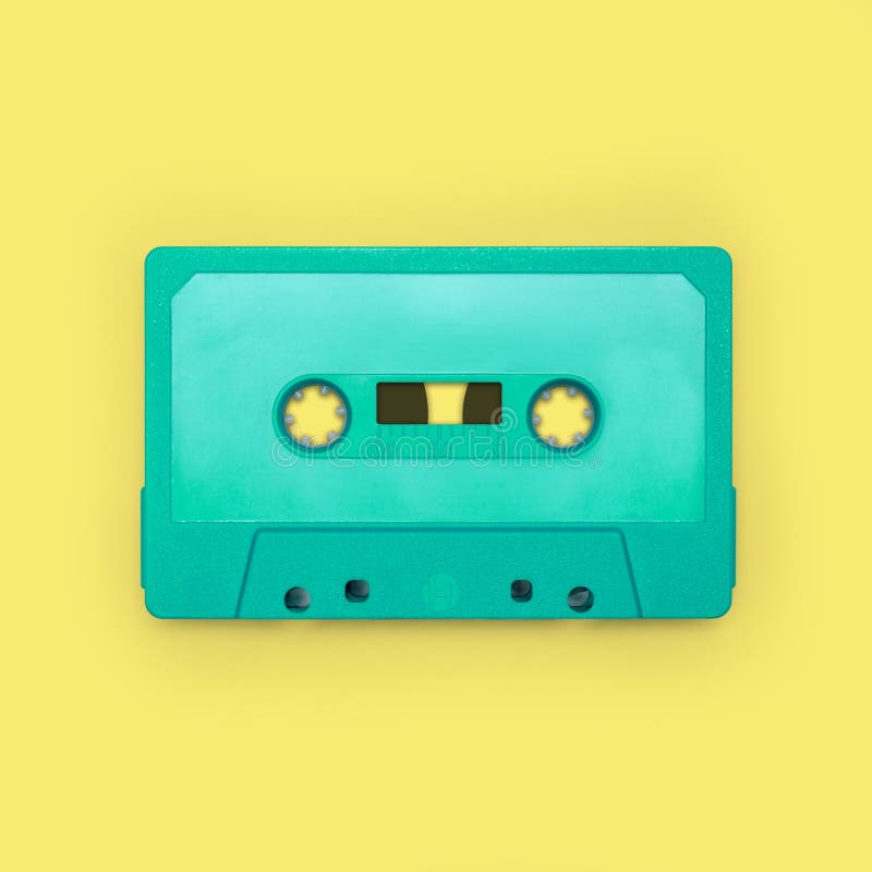 Nostalgic Image of a Cassette Tape, Isolated and Presented in Punchy ...