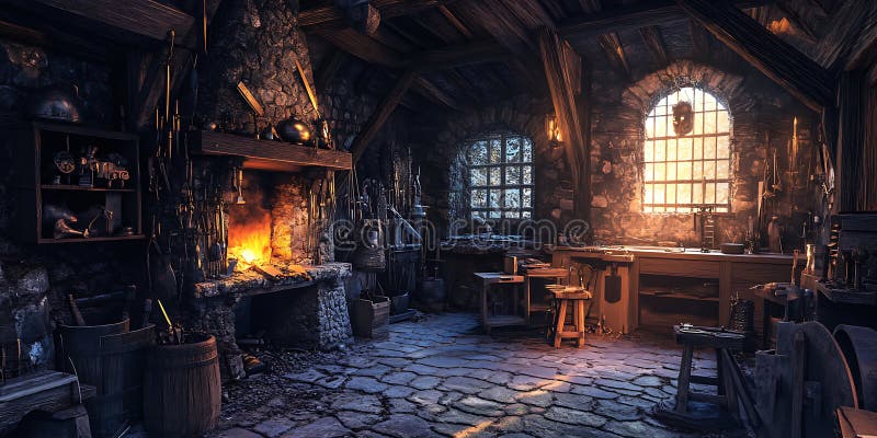 Nostalgic Medieval Blacksmith Workshop with Live Demonstrations for a ...