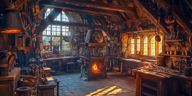 Nostalgic Medieval Blacksmith Workshop with Live Demonstrations for a ...