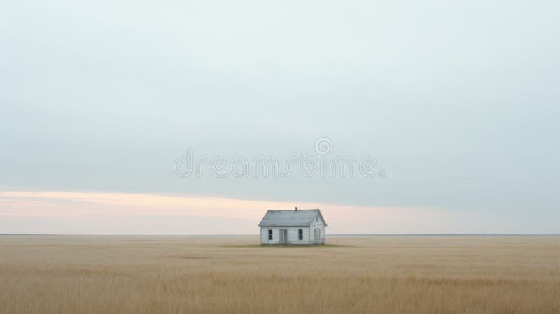 Nostalgic Minimalism: a Prairiecore Tiny House in Muted Seascapes Stock ...