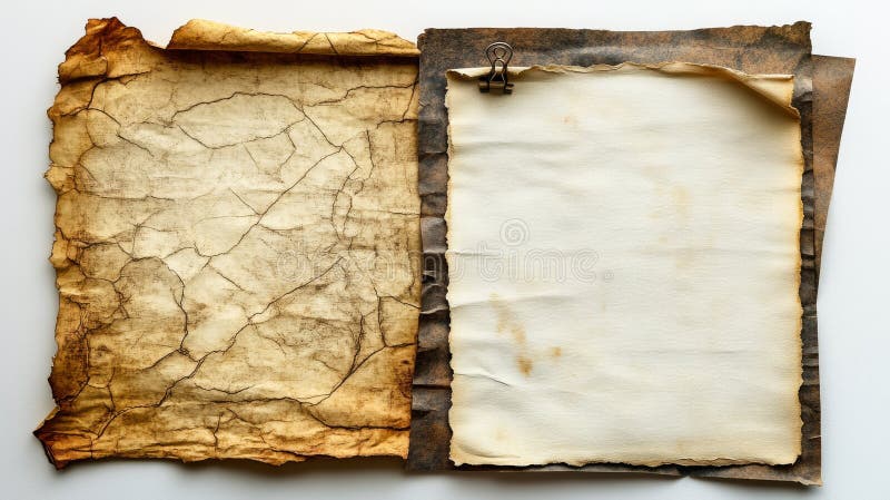 A Nostalgic Office Setting is Evoked by a Rustic Grunge Paper Note with ...