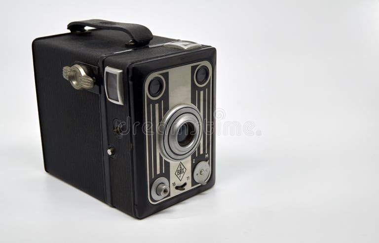 Nostalgic Old German Box Camera Stock Photo - Image of equipment, 1950s ...