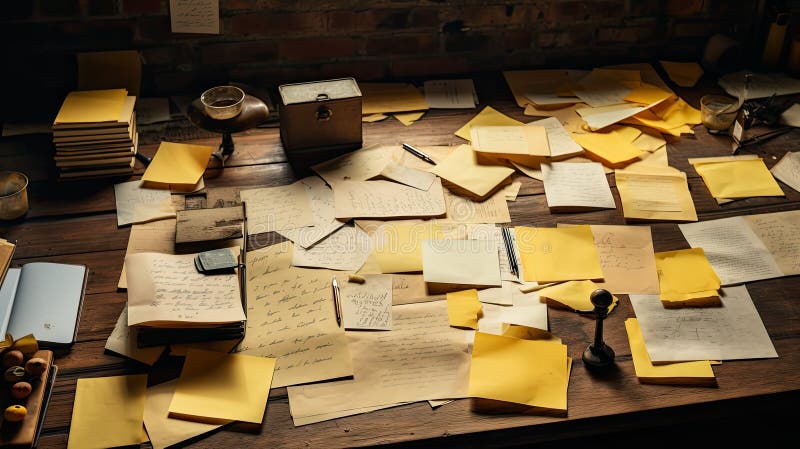 Nostalgic old yellow paper stock illustration. Illustration of stained ...