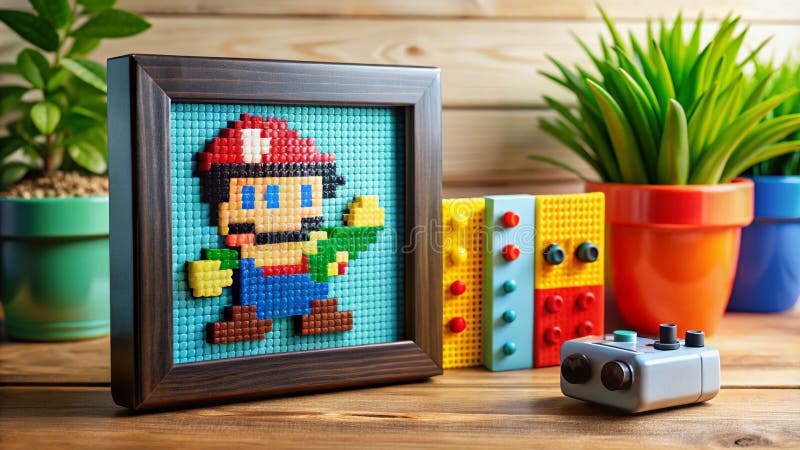 Nostalgic Pixel Art Product Photography a RetroInspired Visual Approach ...