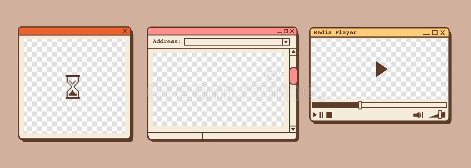 Nostalgic 90s Ui. Retro Error Messages, Old Computer Icons and App ... Nostalgic 90s Ui. Retro Error Messages, Old Computer Icons and App ...