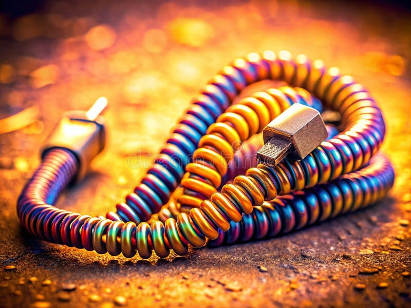 Nostalgic Retro Smartphone Charger and USB Cable a Look Back at Early ...