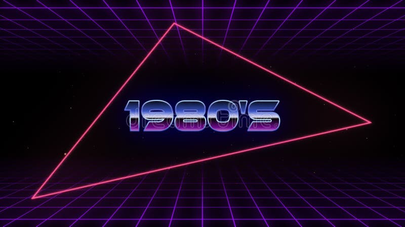 A Nostalgic Retro Synthwave Looping Grid Motion Graphic with Star Sky ...