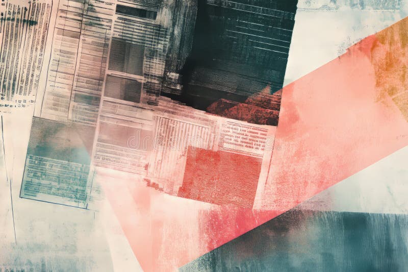 A Nostalgic Risograph Texture with Soft Gradients, Vintage Newspaper ...