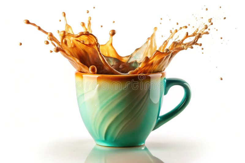 Nostalgic 90s Style Oak Plank Mug Splash a Dynamic Architectural Still ...