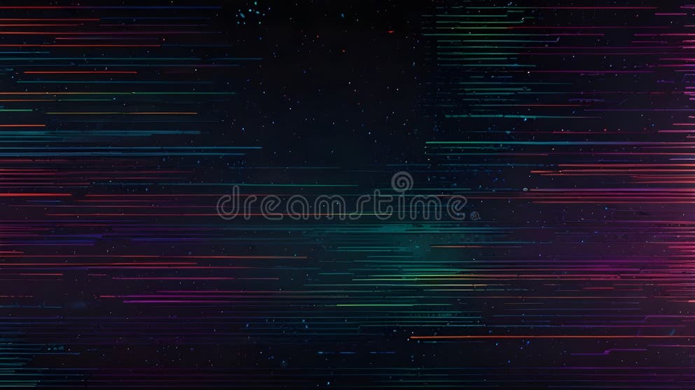 A Nostalgic 90s VHS-style Background with Subtle Static and Glitch ...