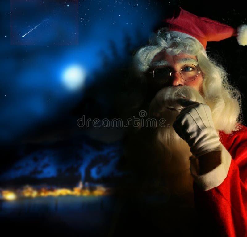 Nostalgic Santa stock image. Image of festive, december - 7197925