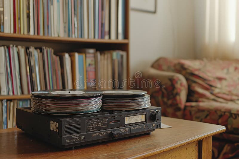 Vintage Vinyl Listening Experience Stock Photo - Image of mood, home ...