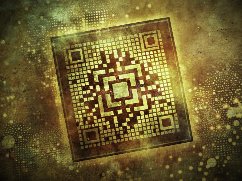 Nostalgic Vintage QR Code Random Number Generator Retro Scanned Digital ...