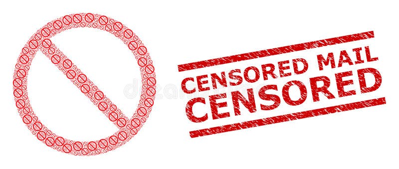 Not Allowed Collage of Not Allowed Icons and Grunge Censored Mail Stamp ... Not Allowed Collage of Not Allowed Icons and Grunge Censored Mail Stamp ...