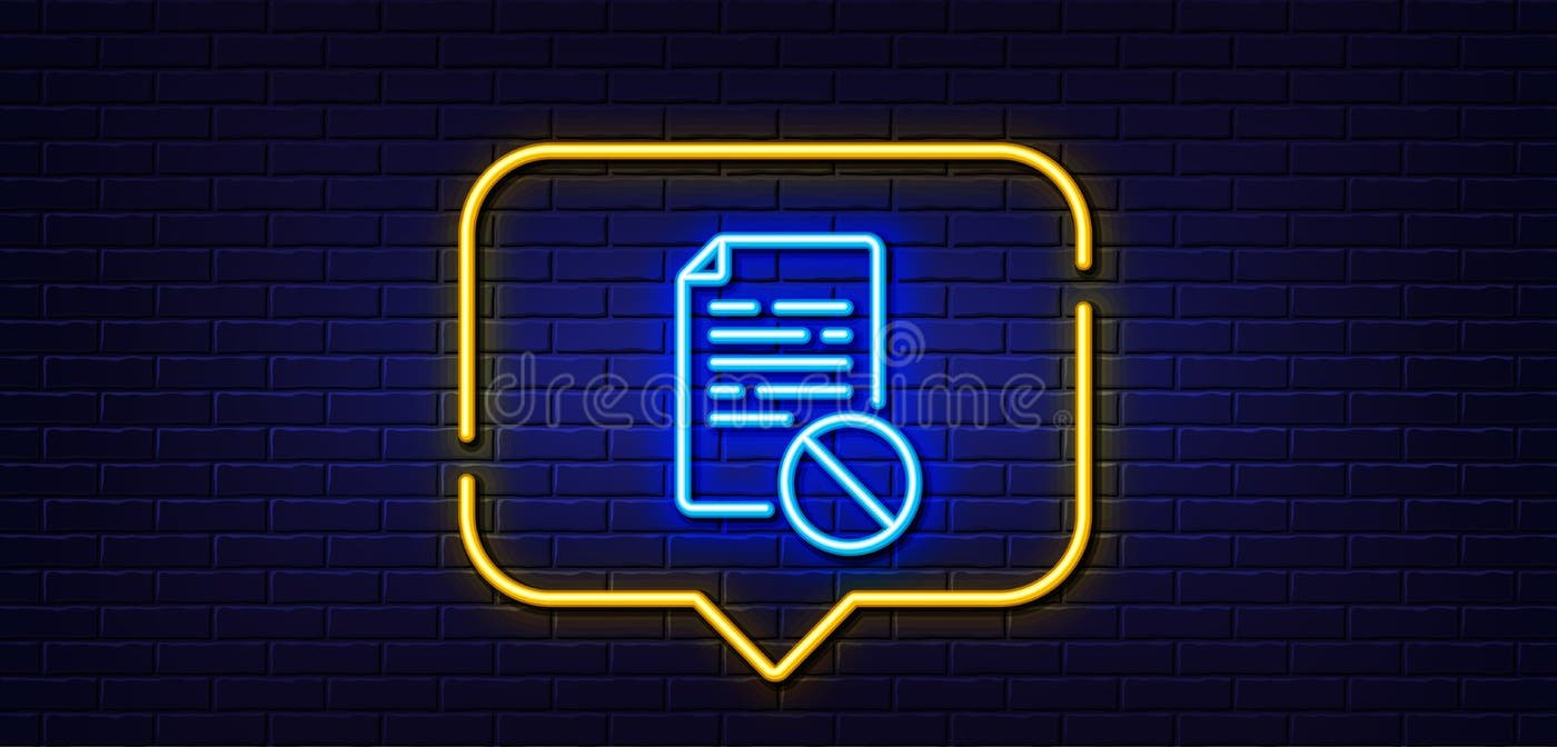 Neon Sign No Allowed Stock Illustrations – 367 Neon Sign No Allowed ...