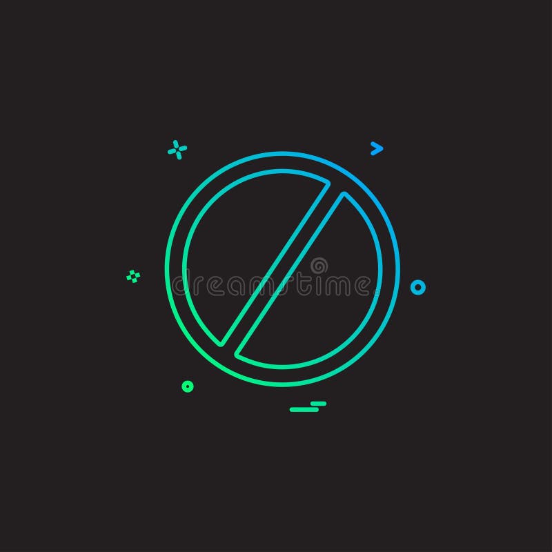 Not Allowed Icon Vector Desgin Stock Vector - Illustration of website ...