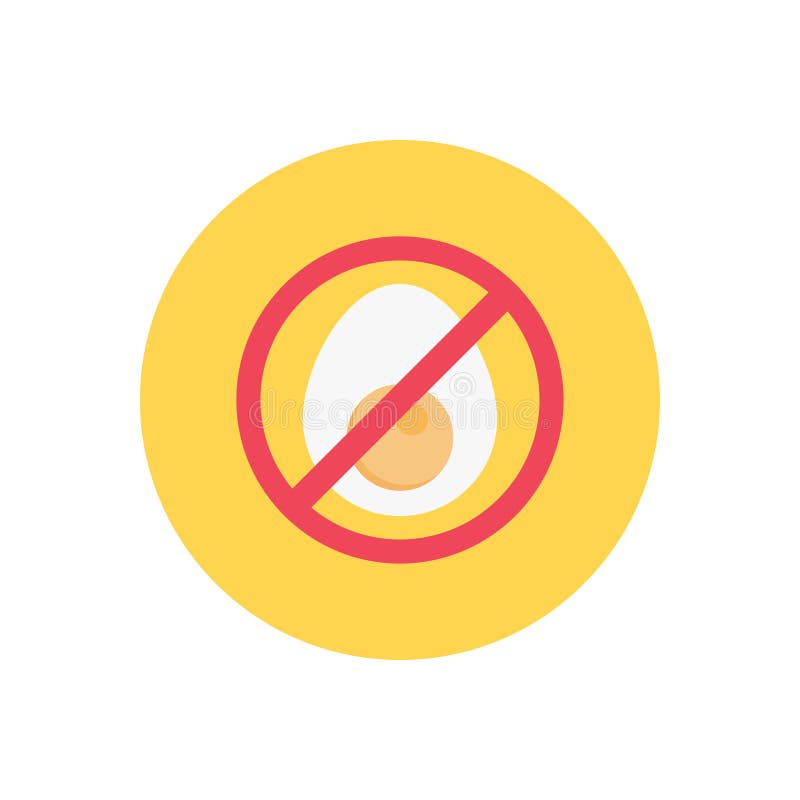 Not Allowed Vector Flat Color Icon Stock Vector - Illustration of ...