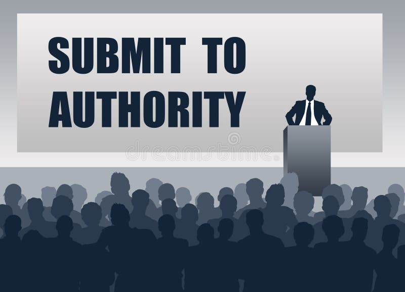 Submit to authority stock illustration. Illustration of authorities ...