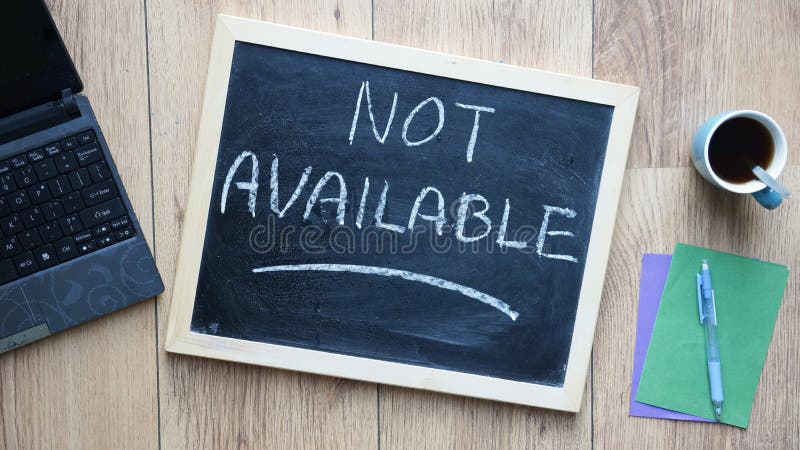 No Image Available Text on Blackboard Stock Image - Image of message ...