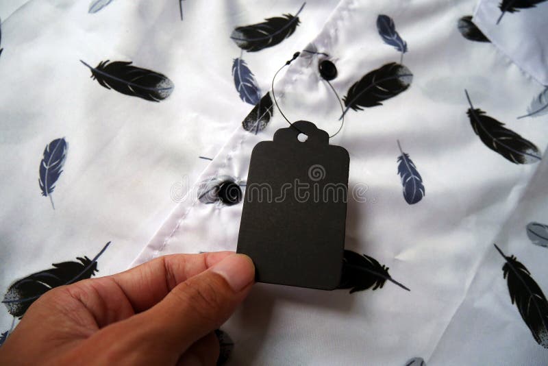 Not a Blank Mockup on a Shirt. Stock Photo - Image of paper, closeup ...