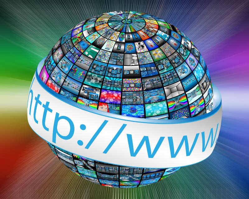 Internet collage stock photo. Image of binary, hdtv, presentation ...