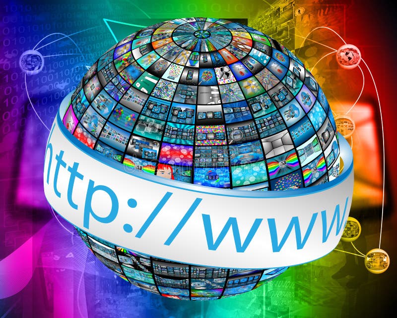 Internet collage stock photo. Image of binary, hdtv, presentation ...