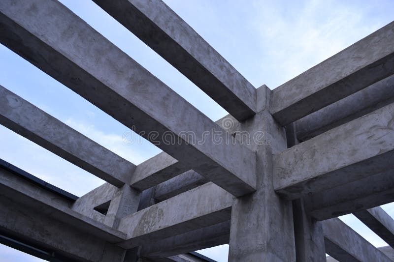 Not after the Construction of the Building Structure Stock Image ...