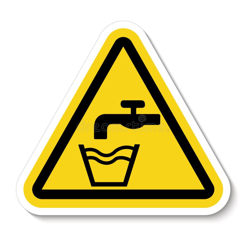 Not Drinking Water Symbol Sign Isolate on White Background,Vector ...