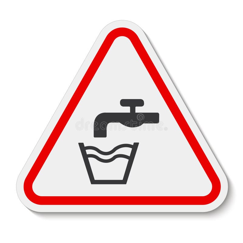 Not Drinking Water Symbol Sign Isolate on White Background,Vector ...