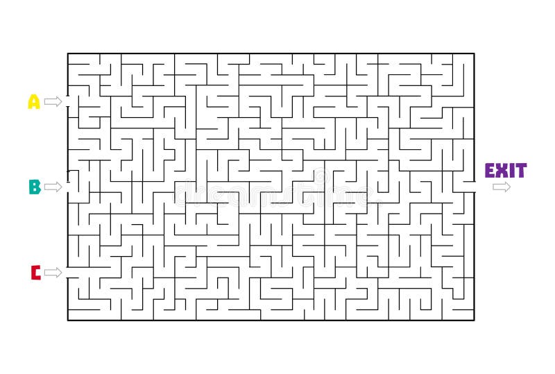 Rectangle Maze Preschool Stock Illustrations – 157 Rectangle Maze ...